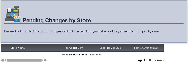 View Pending Changes by Store